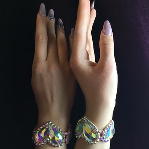 Crystal Arm Bracelet, Ballroom Arm Bracelet, Belly Dance Arm Bracelet ...