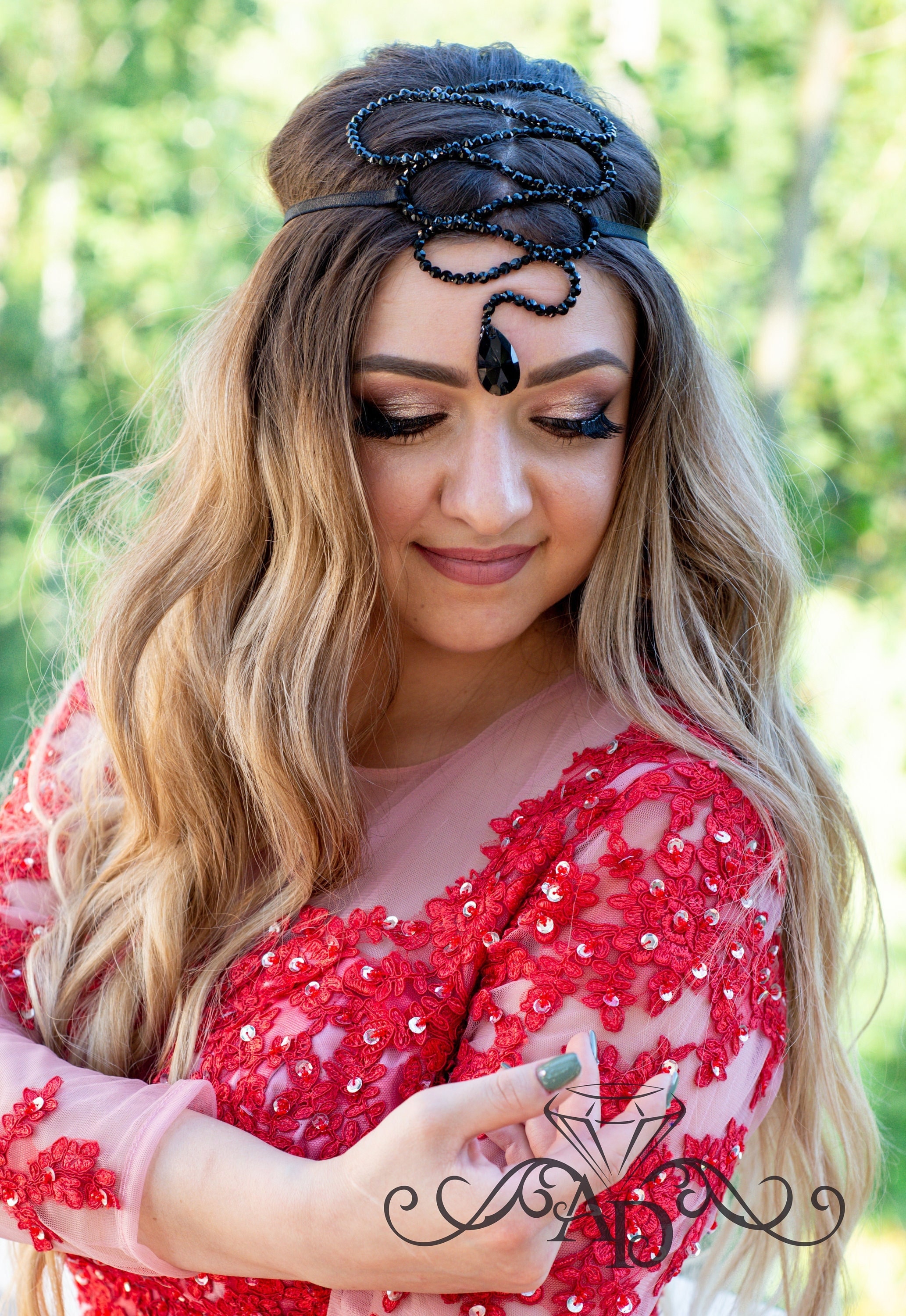 Black Rhinestone Tiara Rhinestone Diadem Belly Dance Tiara - Etsy