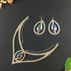 Set of Jewelry "silvia", Belly Dance Set, Ballroom Set, Bridal Jewelry ...