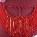 Fringe Face Mask Red Girls Mask Face Chain Jewelry Arabian - Etsy