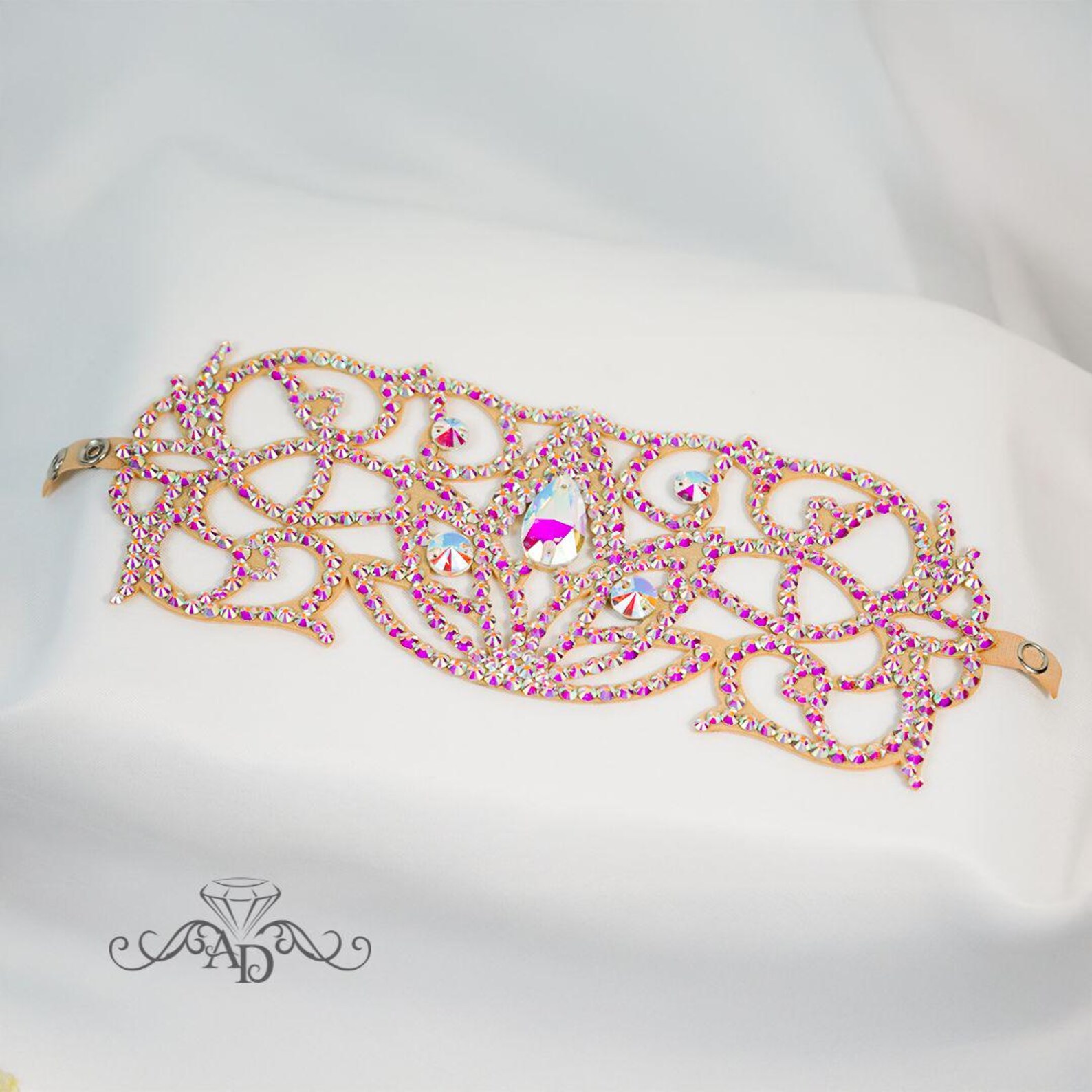 Dance Arm Bracelet, Latin Dance Bracelet, Crystal Ab Bracelet, Arm ...