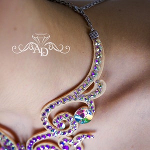 Crystal Dance Necklace by Amalia Design, Ballroom Jewelry, Ballroom ...