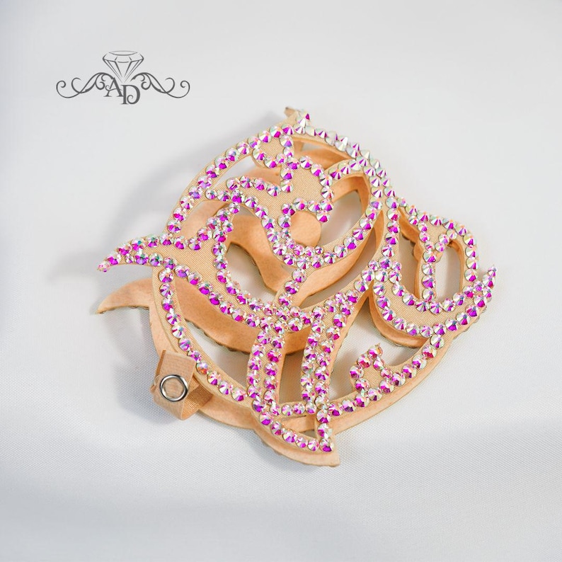 Crystal Arm Band, Upper Arm Cuff, Rhinestone Arm Bands, Belly Dance ...