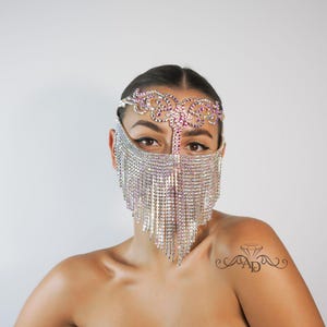 Chain Face Mask, Face Chain Jewelry, Arabian Face Mask, Burka Face Mask ...