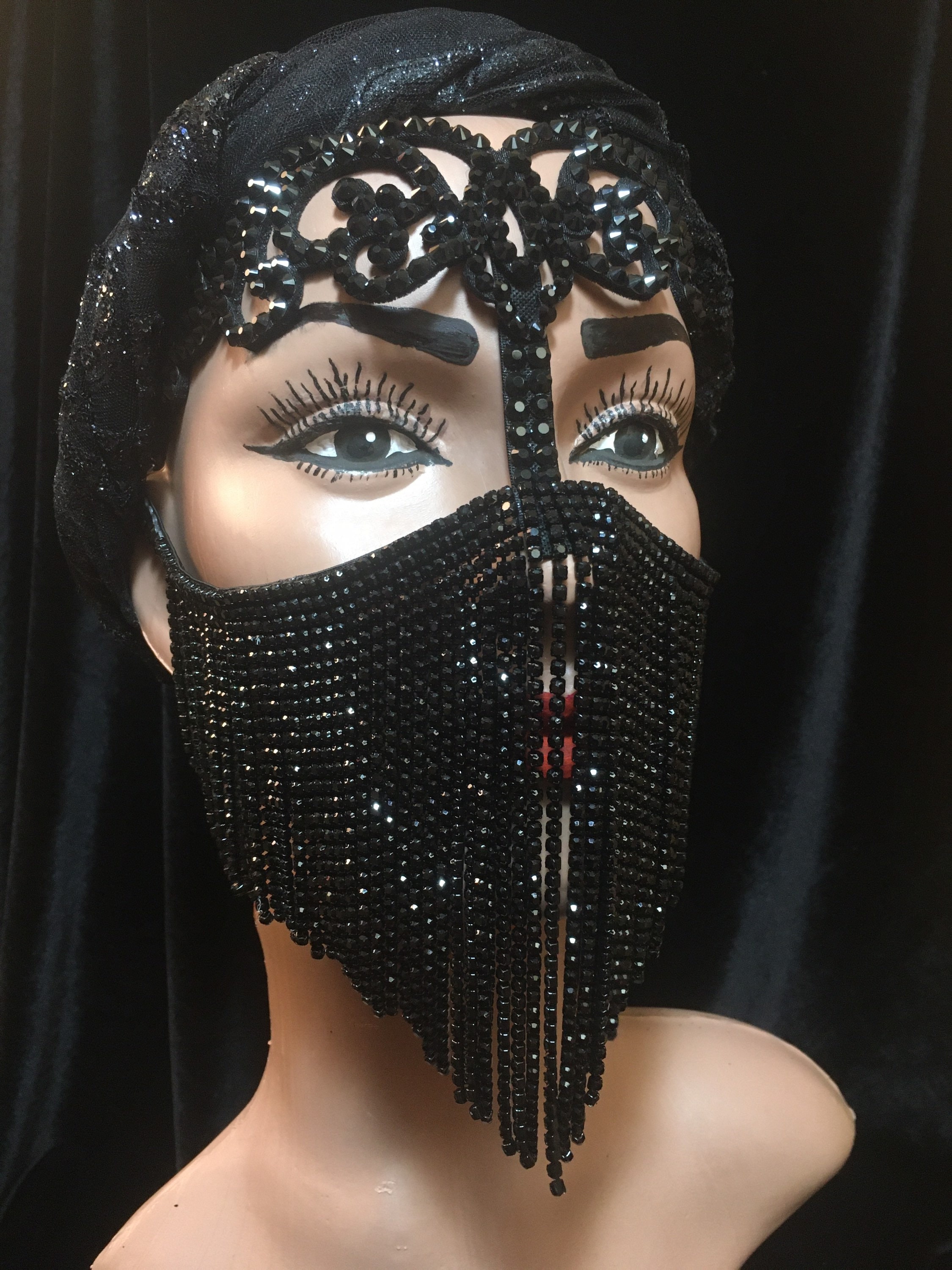 Chain Face Mask Black Girls Mask Face Chain Jewelry Arabian - Etsy