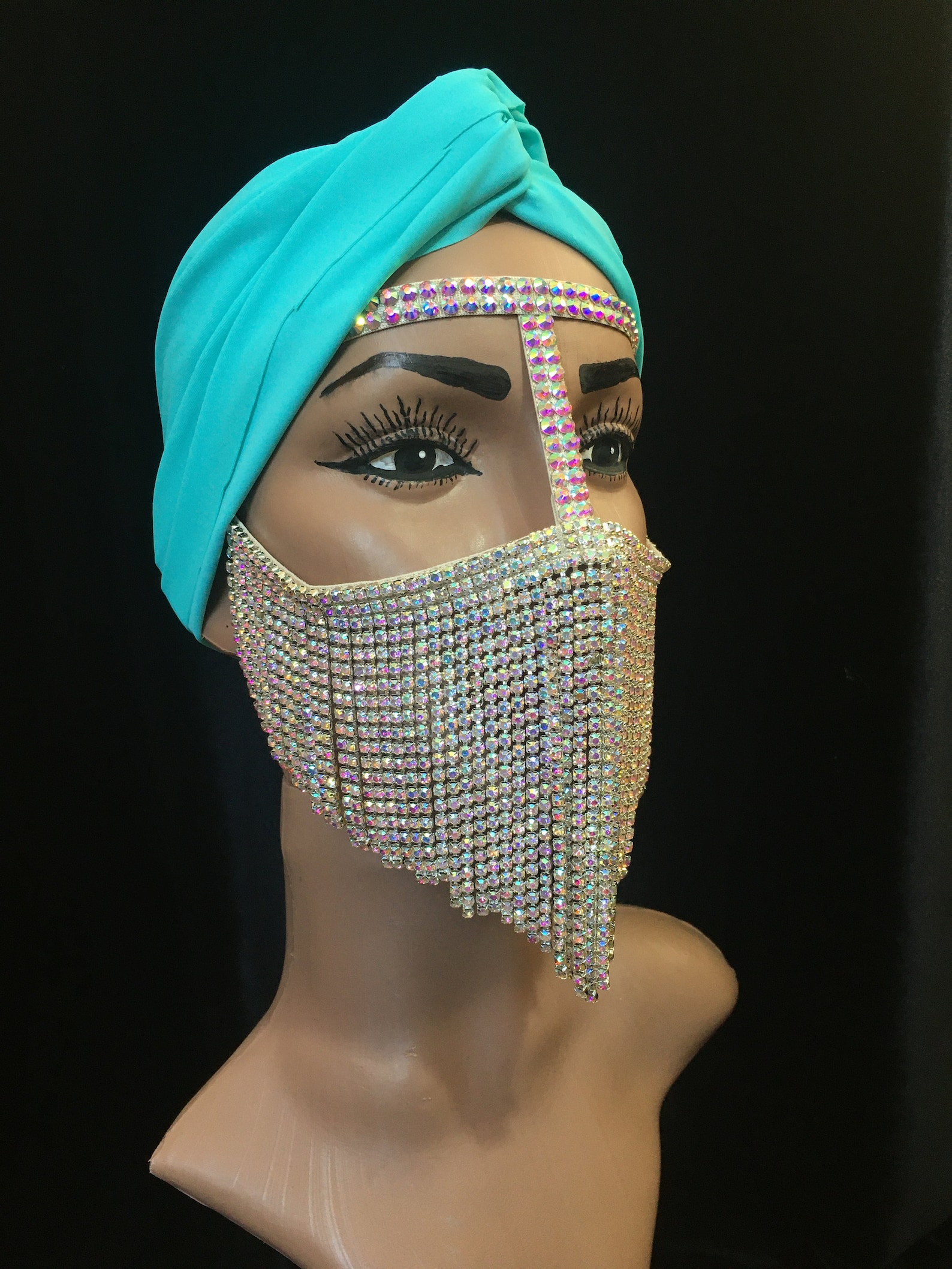 Chain Face Mask Silver Girls Mask Gold Face Chain Jewelry - Etsy