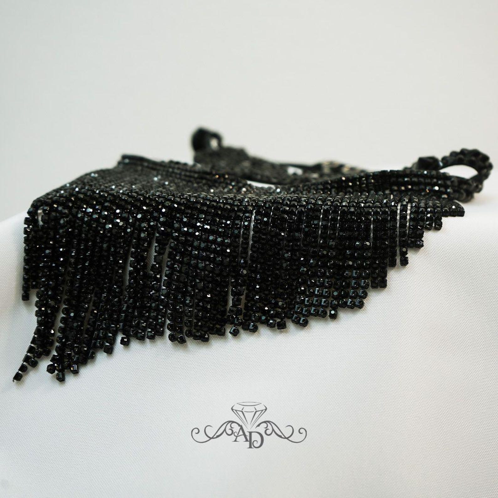 Black Chain Face Mask, Black Girls Mask, Face Chain Jewelry, Arabian ...