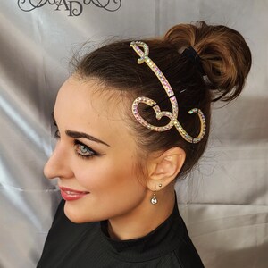 Ballroom Hair Piece, Dance Headpiece, Dance Hair Accessory, Dance Hair ...