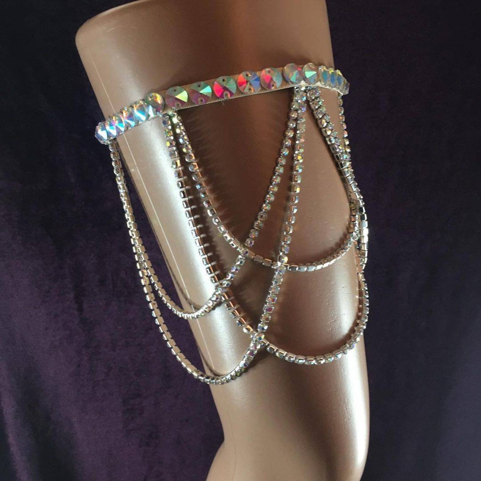 Thigh Jewelry Leg Chain Thigh Chain Garter Thigh Garter - Etsy
