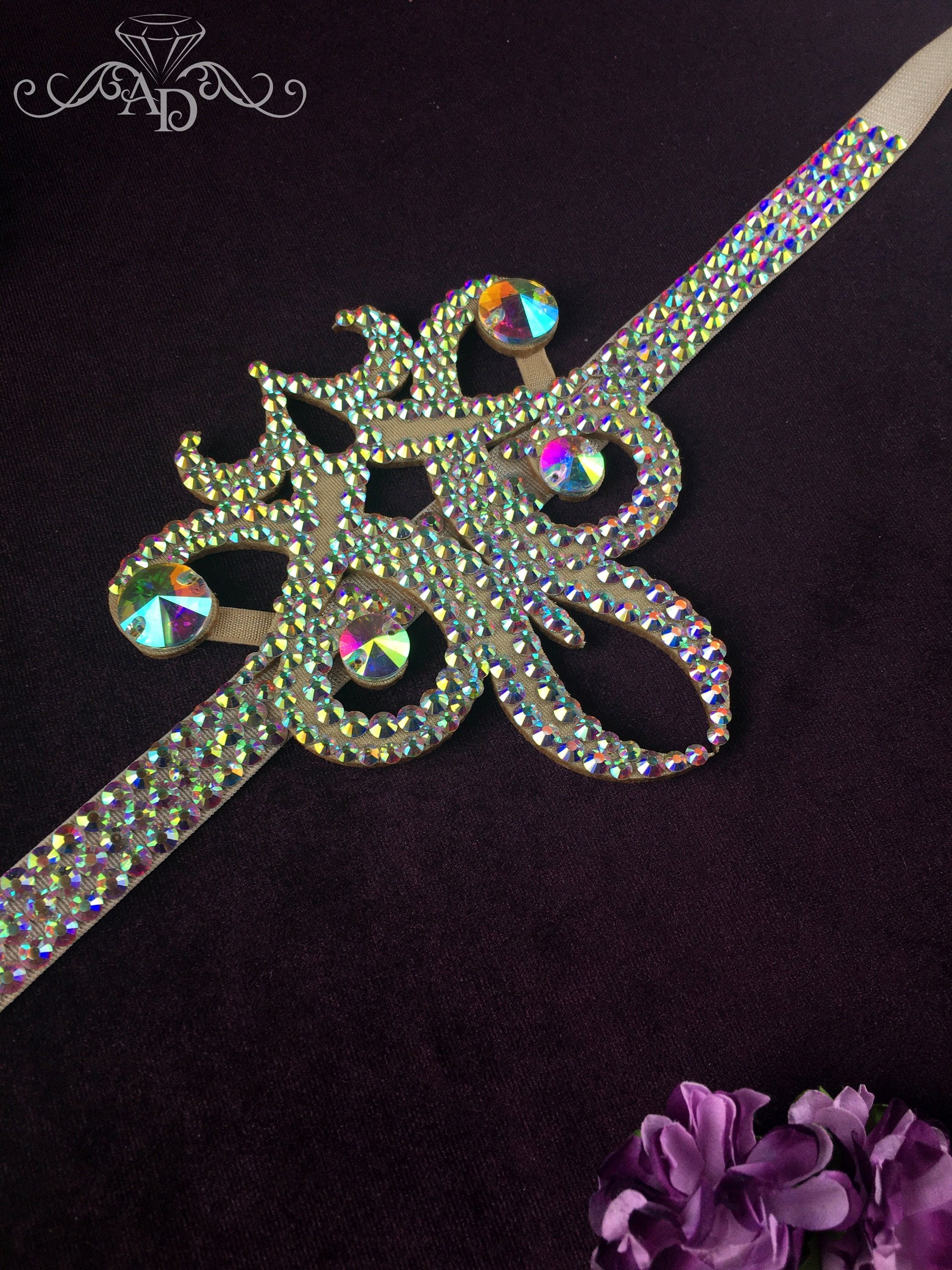 Thigh Jewelry Lingerie Accessory Thigh Garter Rhinestones - Etsy