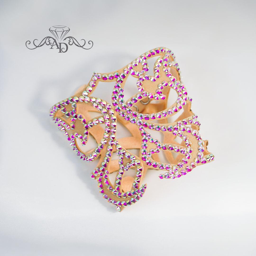 Crystal Arm Band, Upper Arm Cuff, Rhinestone Arm Bands, Belly Dance ...