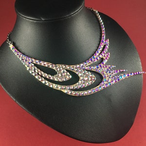 Dance Necklace by Amalia Design, Crystal Necklace, Ballroom Necklace ...