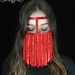 Fringe Face Mask Red Girls Mask Face Chain Jewelry Arabian - Etsy