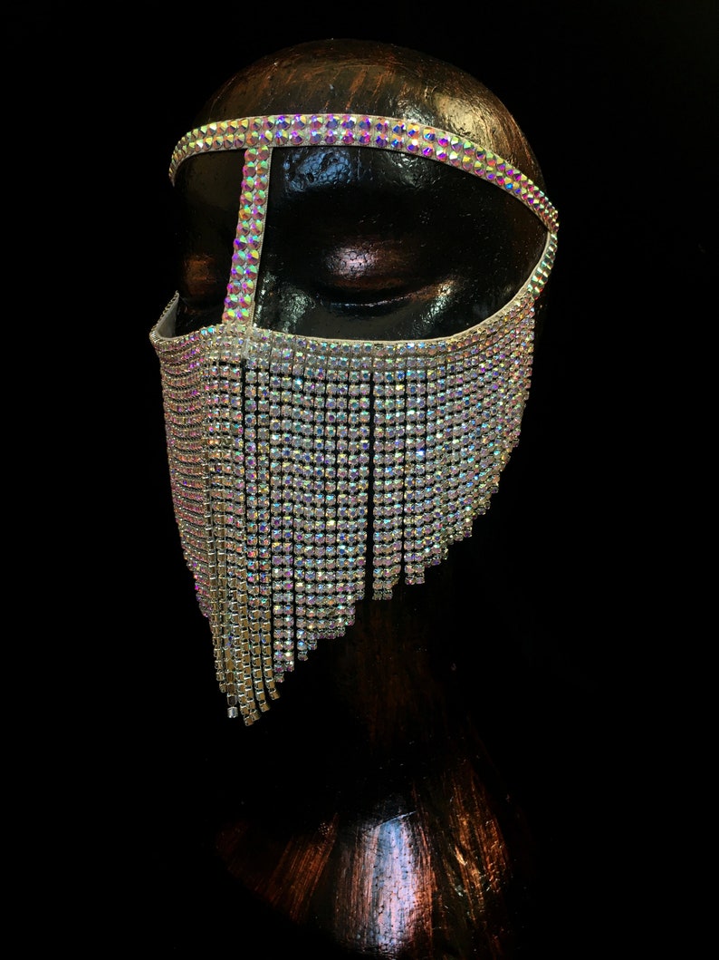 Chain Face Mask Silver Girls Mask Gold Face Chain Jewelry - Etsy