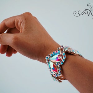 Crystal Arm Bracelet, Ballroom Arm Bracelet, Belly Dance Arm Bracelet ...