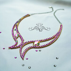 Dance Necklace by Amalia Design, Latin Necklace, Belly Dance Jewelry ...