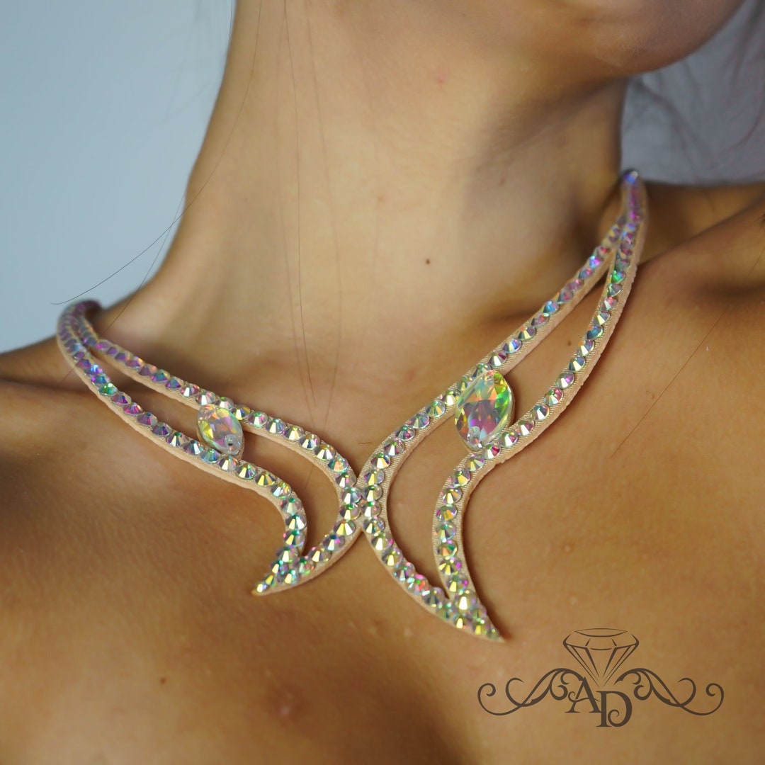 Dance Necklace by Amalia Design, Latin Necklace, Belly Dance Jewelry ...