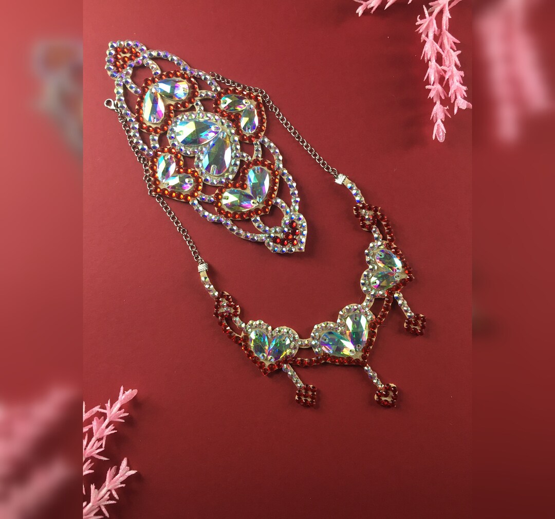 Set of Jewelry "valentine", Dance Set, Ballroom Set, Bellydance Set ...