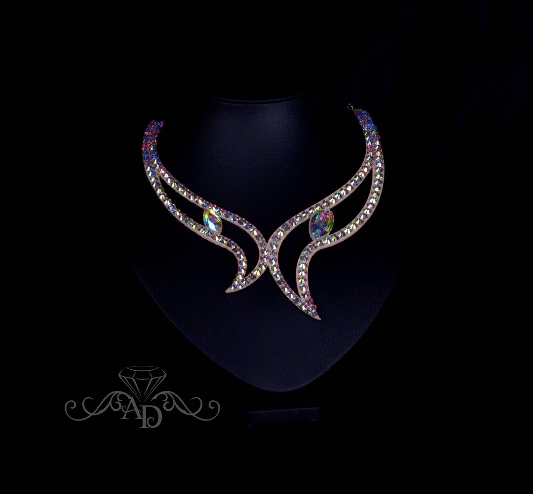 Dance Necklace by Amalia Design Latin Necklace Belly Dance - Etsy