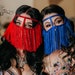 Blue Fringe Face Mask, Blue Girl Mask, Face Chain Jewelry, Arabian Face ...