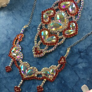 Set of Jewelry "valentine", Dance Set, Ballroom Set, Bellydance Set ...