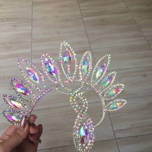 Crystal Crown by Amaliadesign, Bellydance Headpiece, Ballroom Dance ...