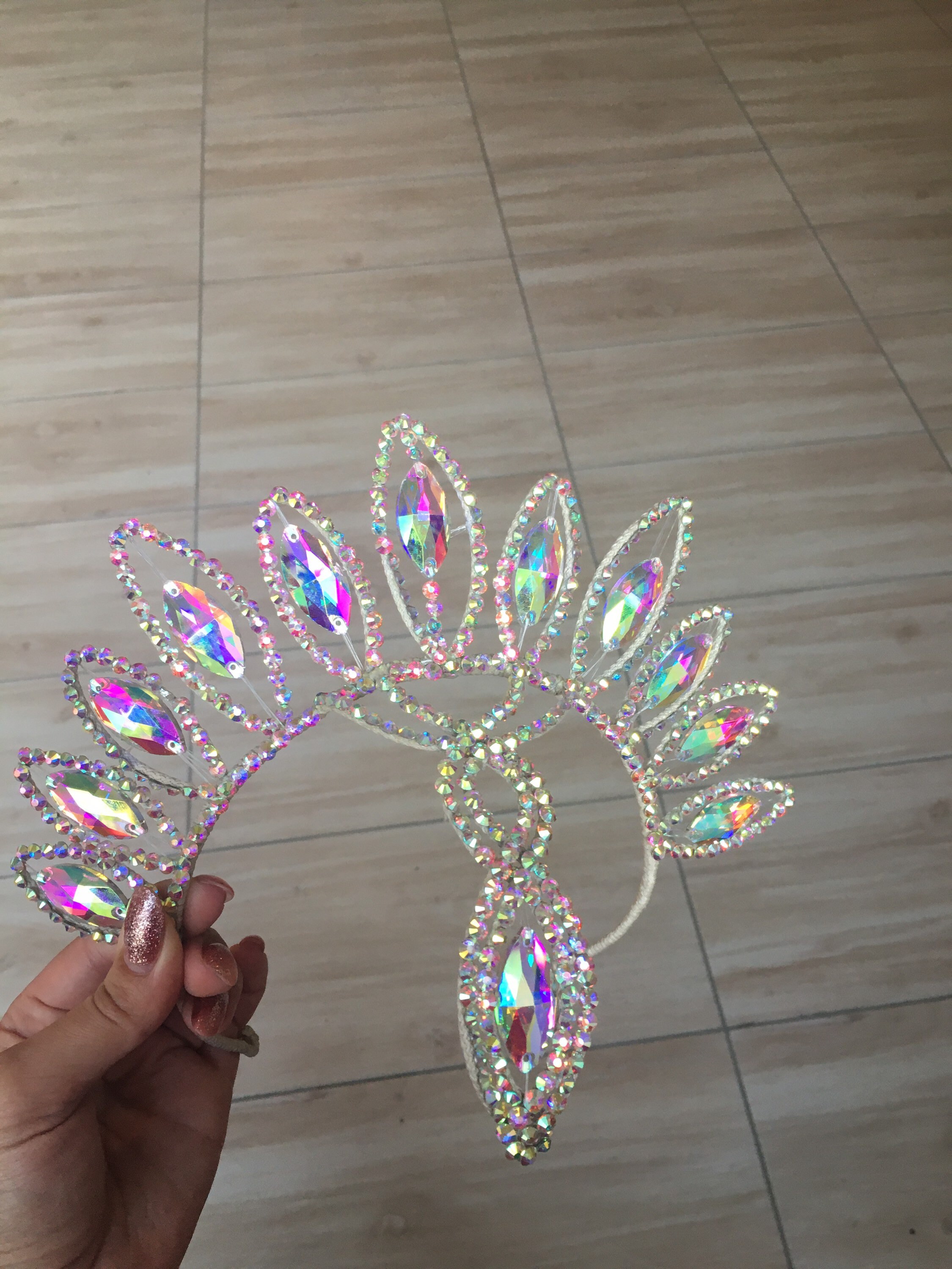 Crystal Crown by Amaliadesign Bellydance Headpiece Ballroom - Etsy