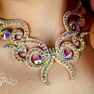 Crystal Dance Necklace by Amalia Design, Ballroom Jewelry, Ballroom ...
