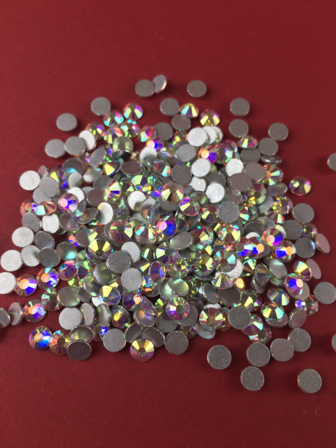 Glass Premium Rhinestones, Non-hot Fix Rhinestones, Ab Color ...