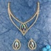 Set of Jewelry "silvia", Belly Dance Set, Ballroom Set, Bridal Jewelry ...