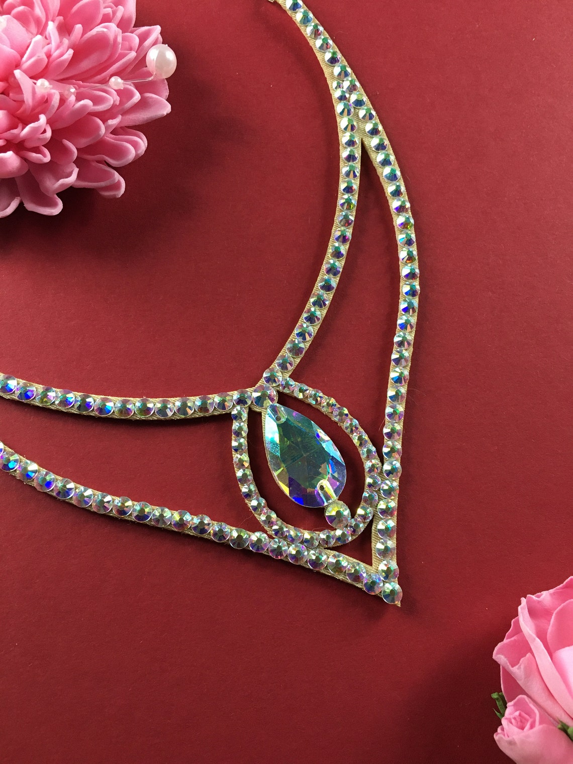 Dance Necklace by Amalia Design, Latin Necklace, Belly Dance Jewelry ...