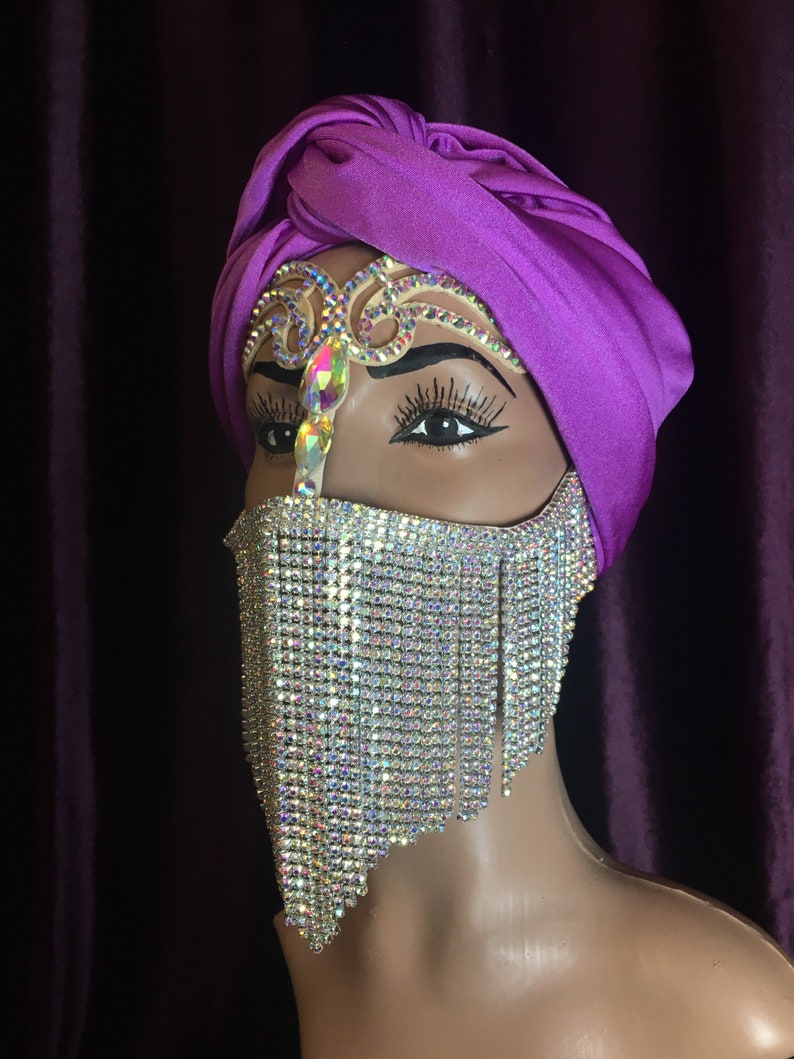 Chain Face Mask Silver Girls Mask Face Chain Jewelry | Etsy