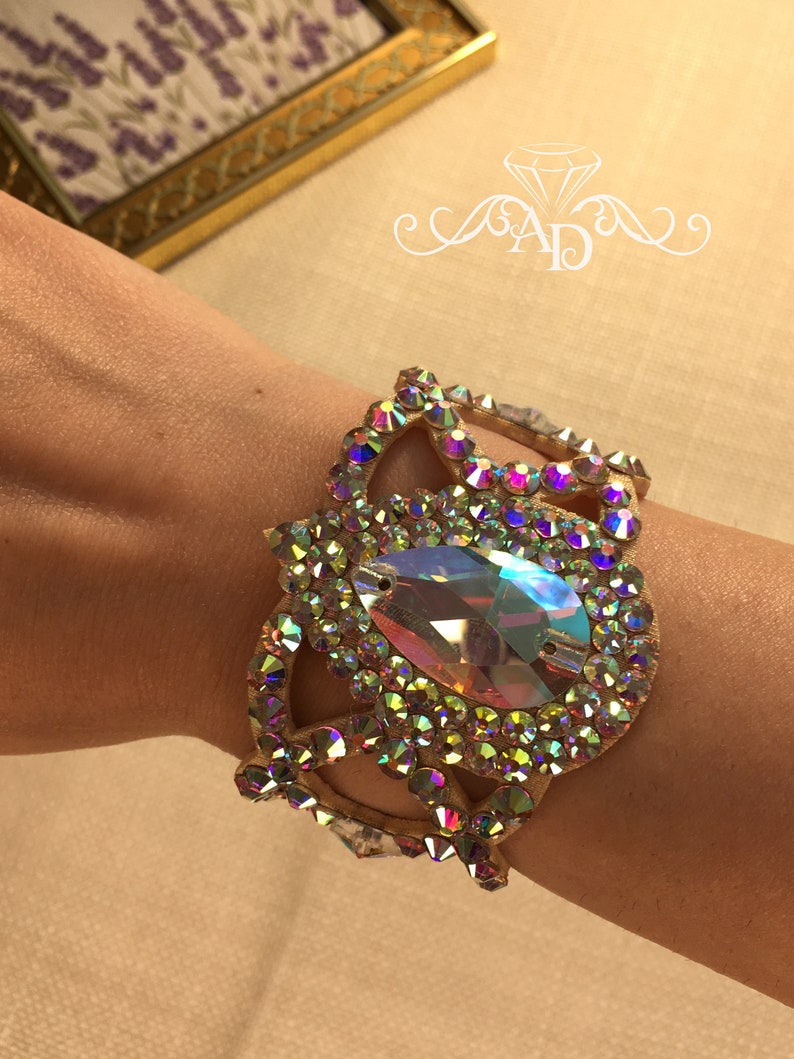 Dance Hand Bracelet, Latin Dance Bracelet, Crystal Ab Bracelet, Hand ...
