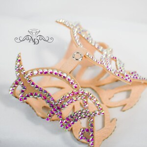 Crystal Arm Band, Upper Arm Cuff, Rhinestone Arm Bands, Belly Dance ...