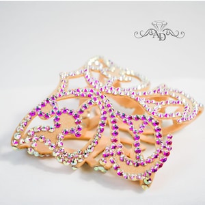 Crystal Arm Band, Upper Arm Cuff, Rhinestone Arm Bands, Belly Dance ...
