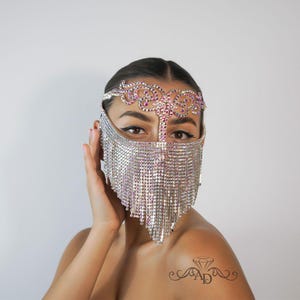 Chain Face Mask, Face Chain Jewelry, Arabian Face Mask, Burka Face Mask ...