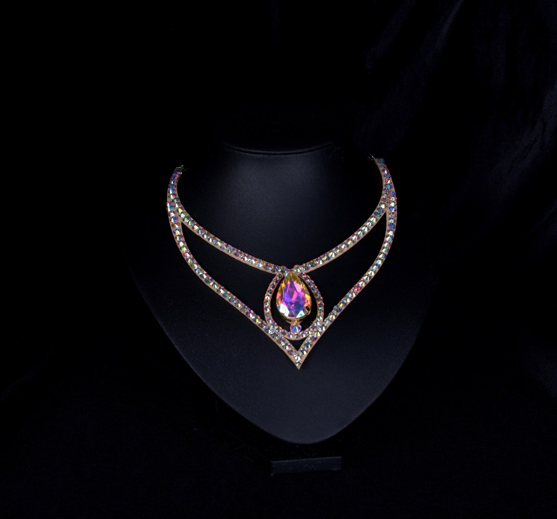 Dance Necklace by Amalia Design, Latin Necklace, Belly Dance Jewelry ...