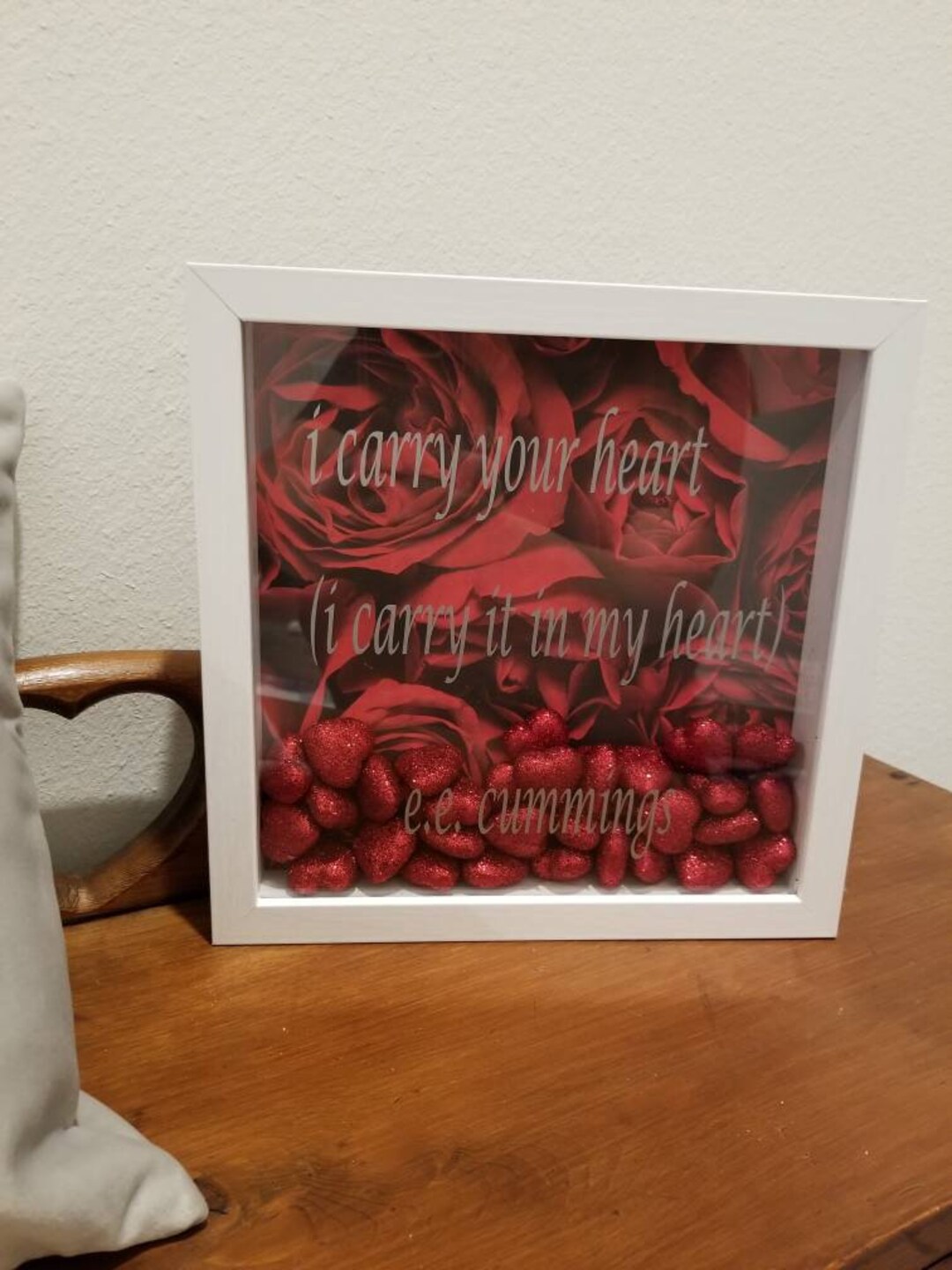 Heart Filled Shadow Box - Etsy