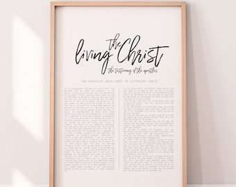 The Living Christ Excerpts HANDOUTS LDS Digital Printable Instant ...