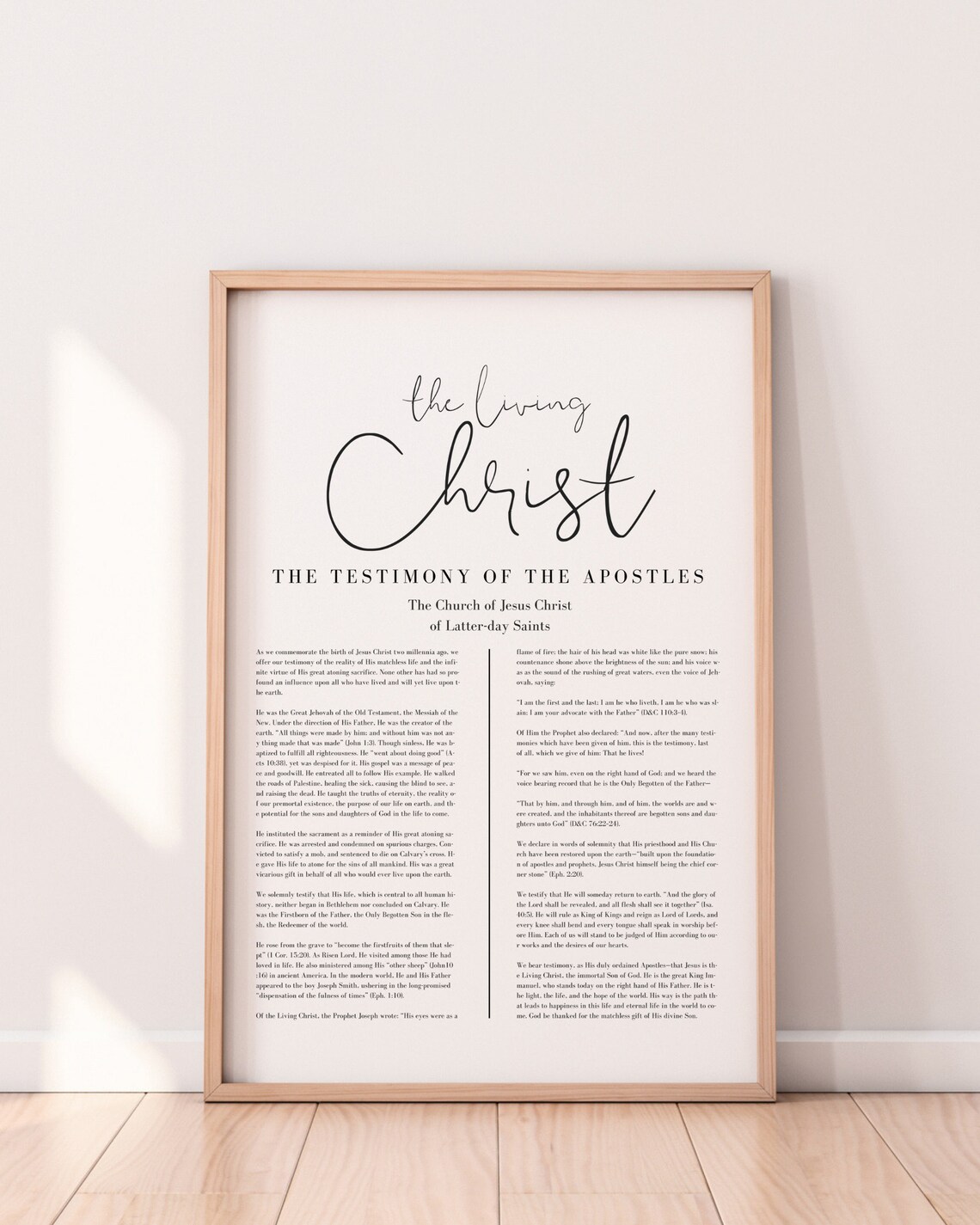 LDS Poster the Living Christ Instant Download - Etsy