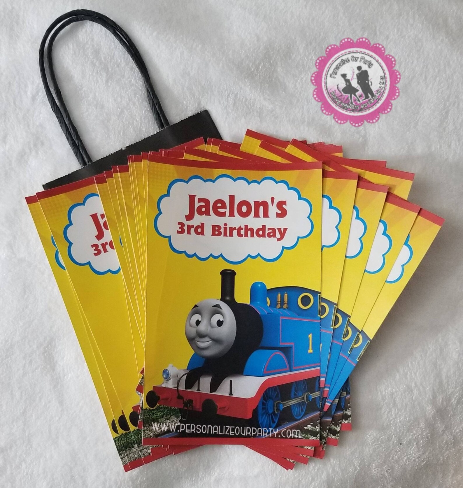 Thomas the Train Party Bags-goody Bags-thomas the Train Candy - Etsy