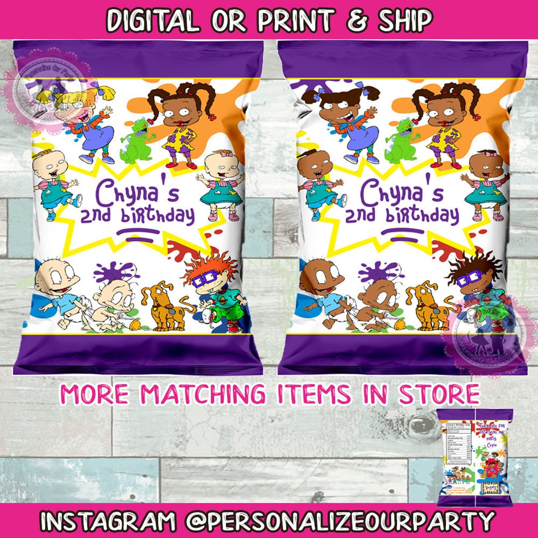 Rugrats Chip Bags-african American Rugrats-digital-print-rugrats Baby ...