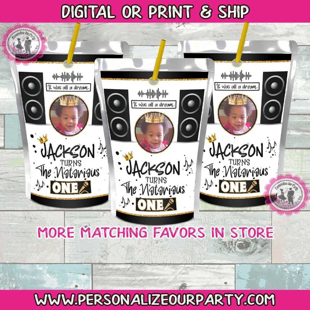 The Notorious One Juice Pouch-juice Pouch Stickers-digital-print-the ...