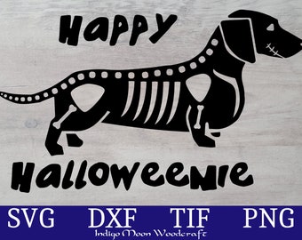 Happy Halloweenie Svg Files - Etsy