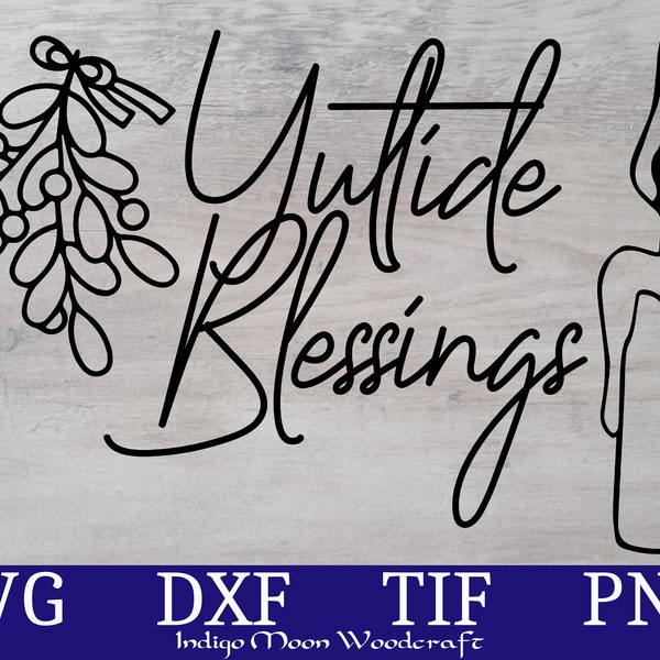 Yule Svg File - Etsy