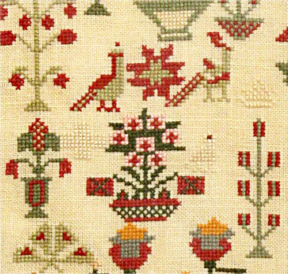 The Elizabeth Cross Sampler - Etsy