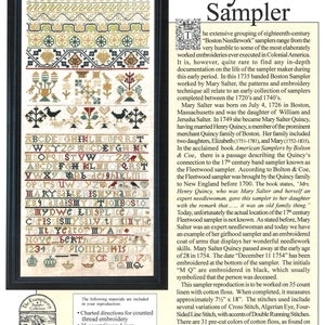 The Mary Salter Sampler - Etsy