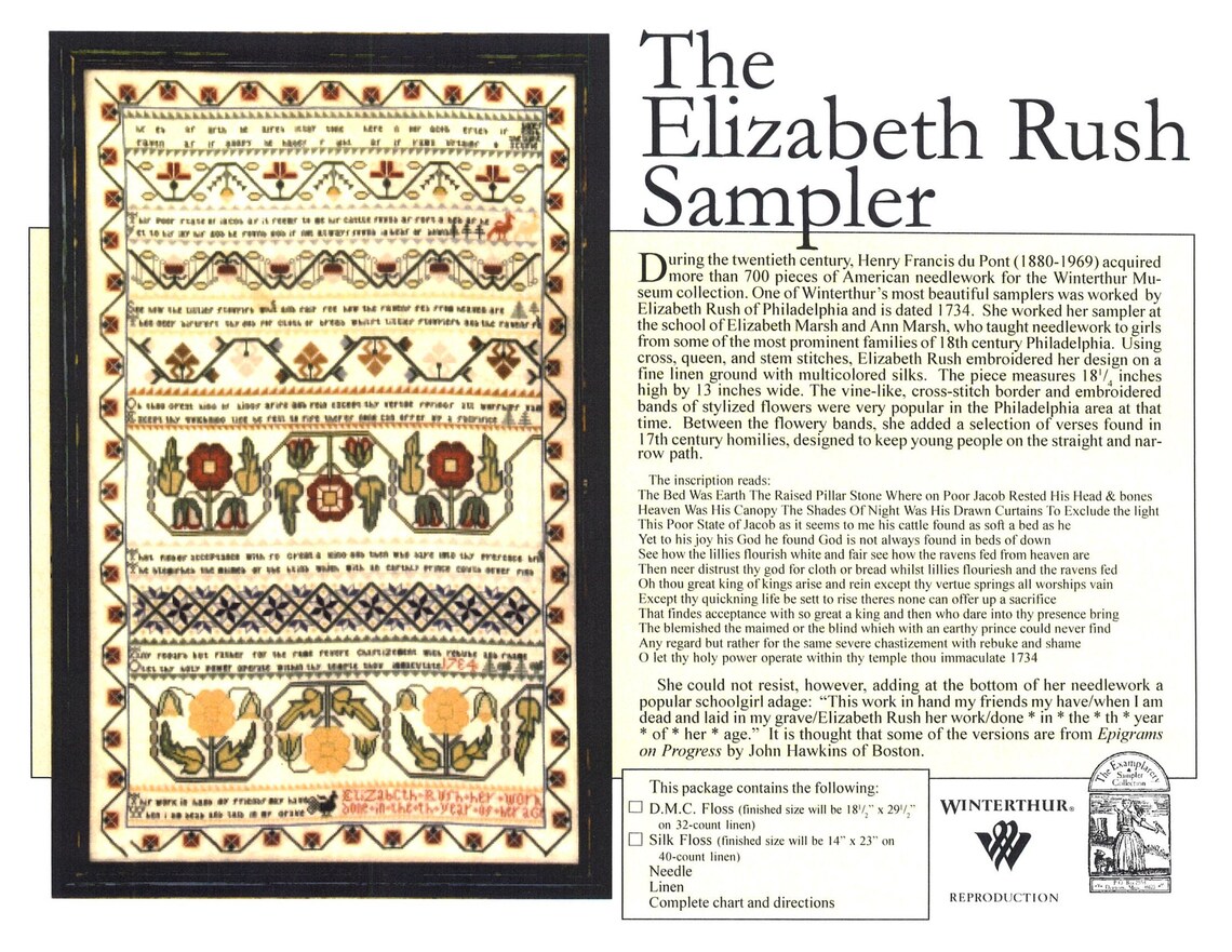 The Elizabeth Rush Sampler - Etsy