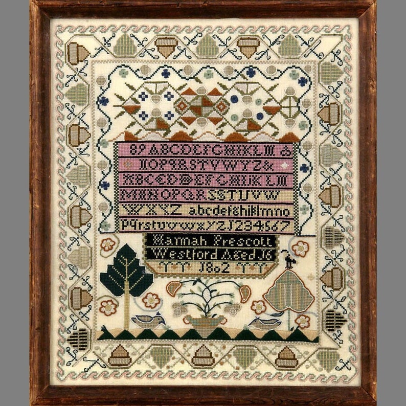 The Hannah Prescott Sampler - Etsy