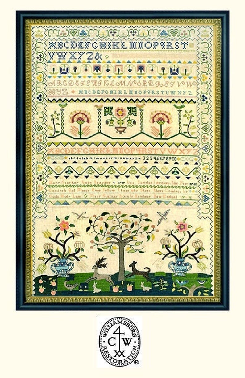 The Chase Sampler mary Starkey Sampler - Etsy
